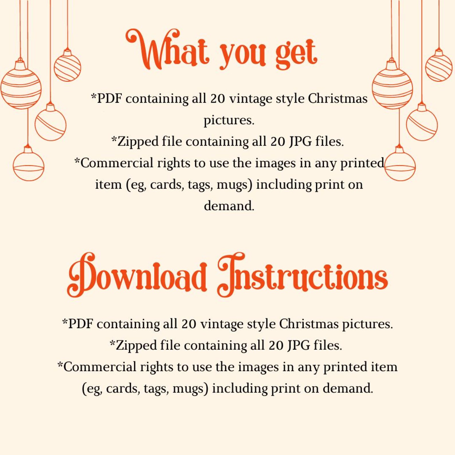 20 Vintage Style Christmas Graphics - PDF and 300 DPI Jpgs Available ...