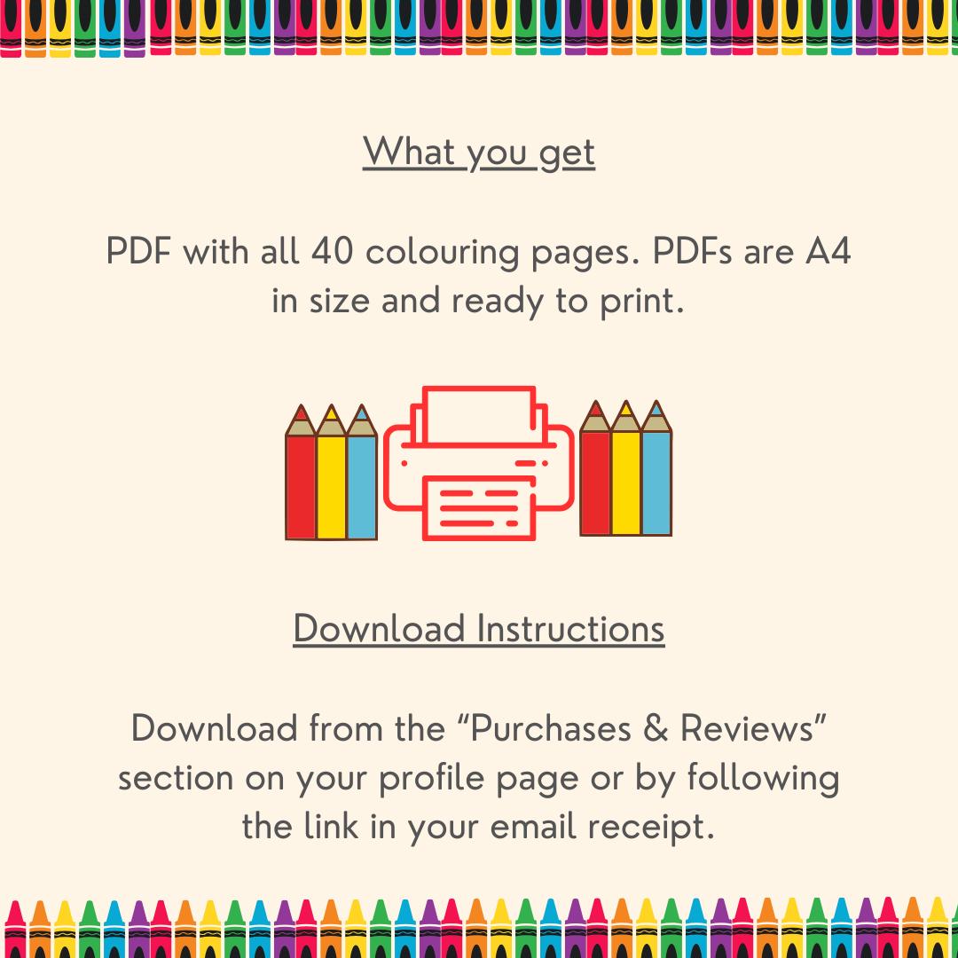 Printable 40 Welsh Animal Colouring Pages - Tudalennau Lliwio ...