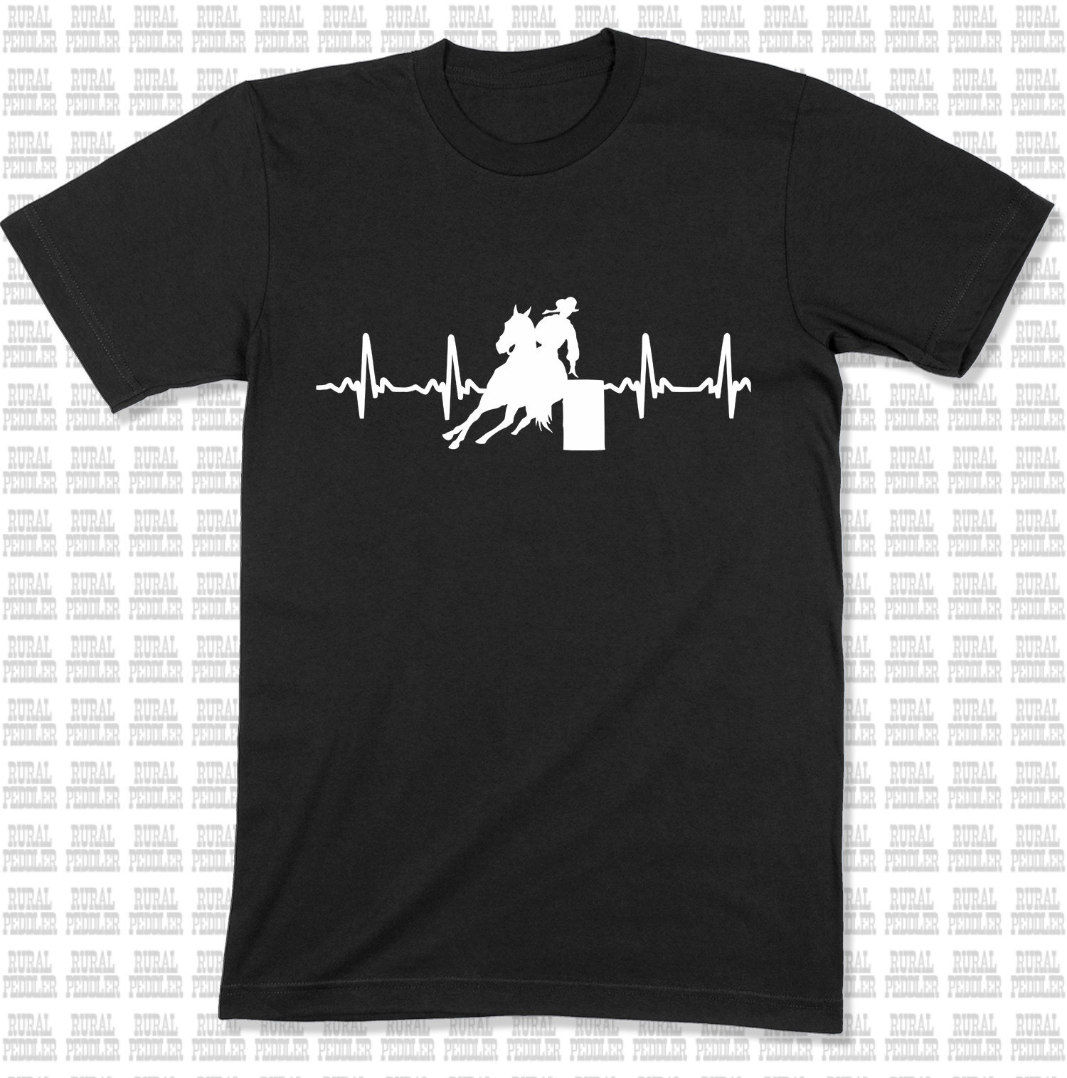 Barrel Racing EKG Premium T Shirt - Etsy