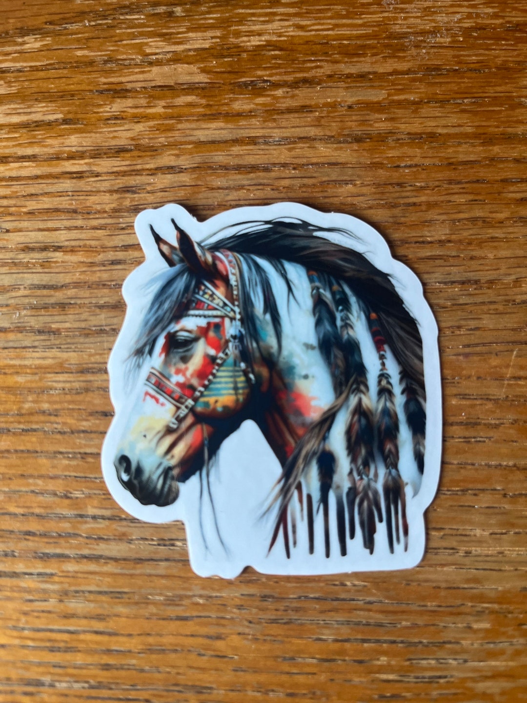 Native American Horse Sticker Gift for Horse Lovers - Etsy