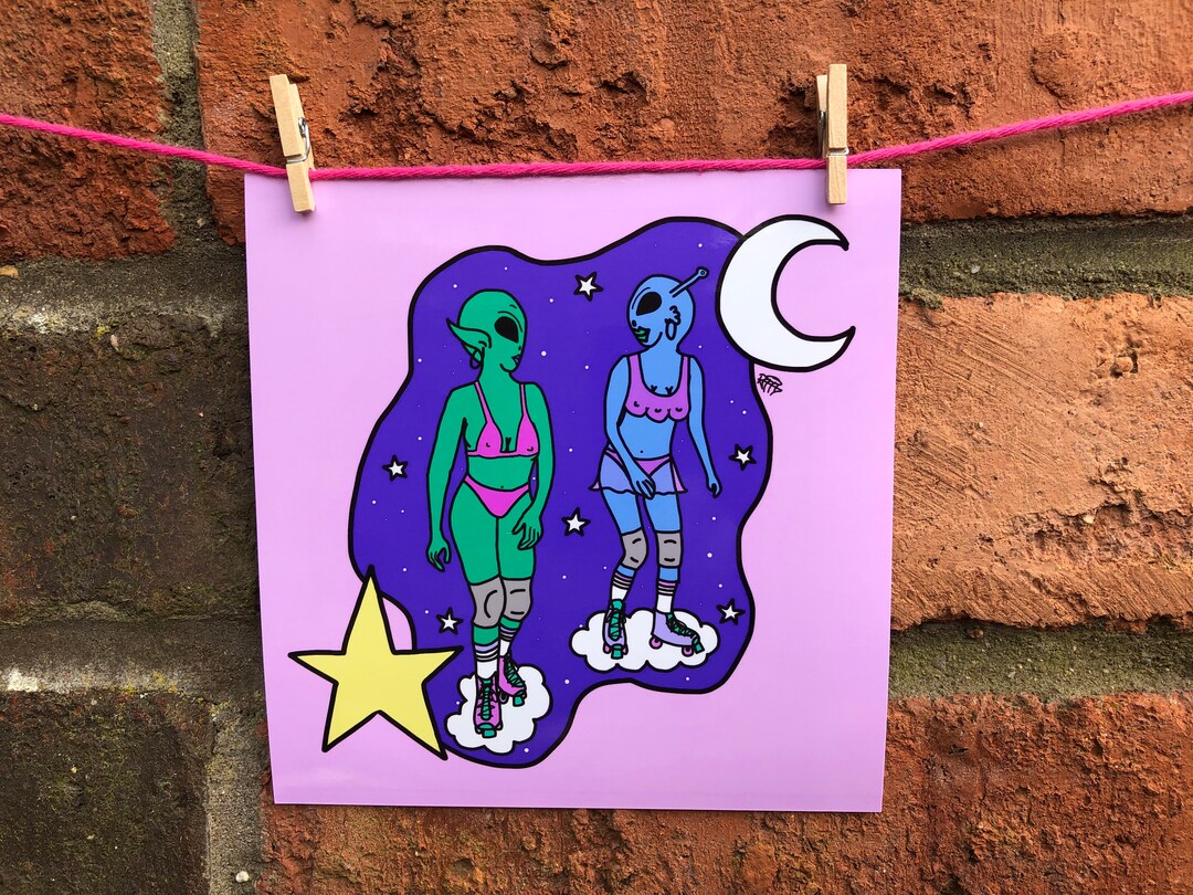 Girls in Bikinis Print - Etsy