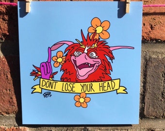 Fireys Art Print - Labyrinth Watercolor Artwork - the Fire Gang Art ...