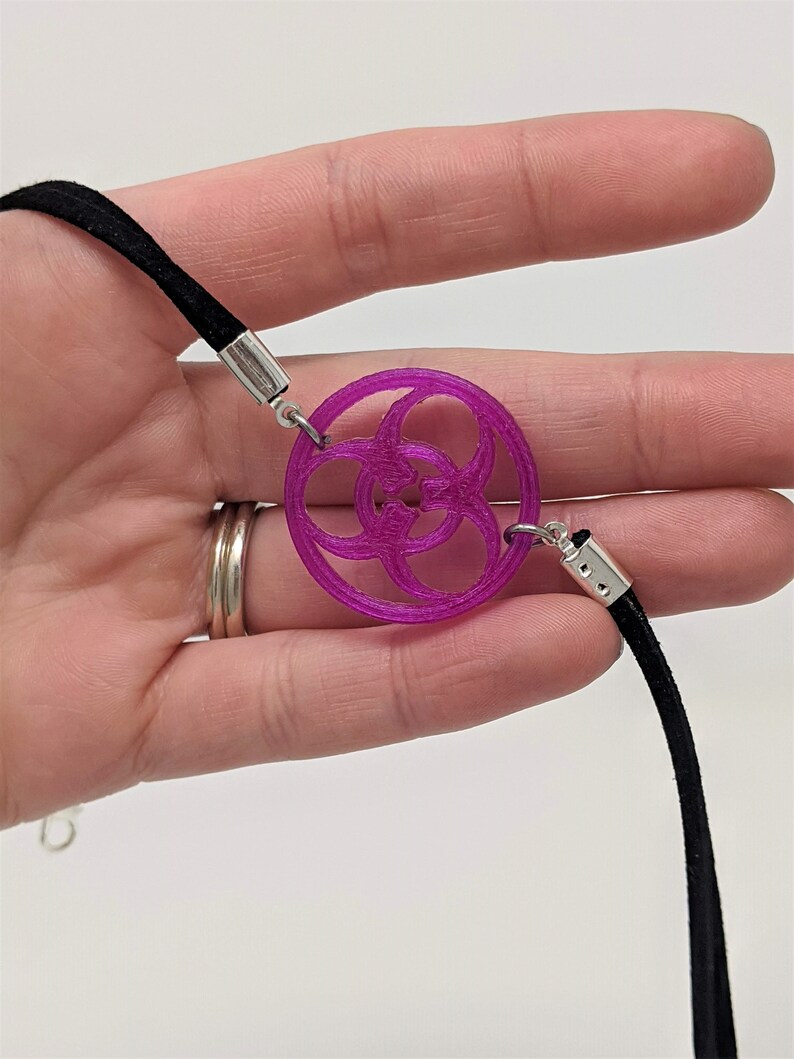 3D Printed Neon Biohazard Choker--post Apocalyptic Mod Choker Necklace ...