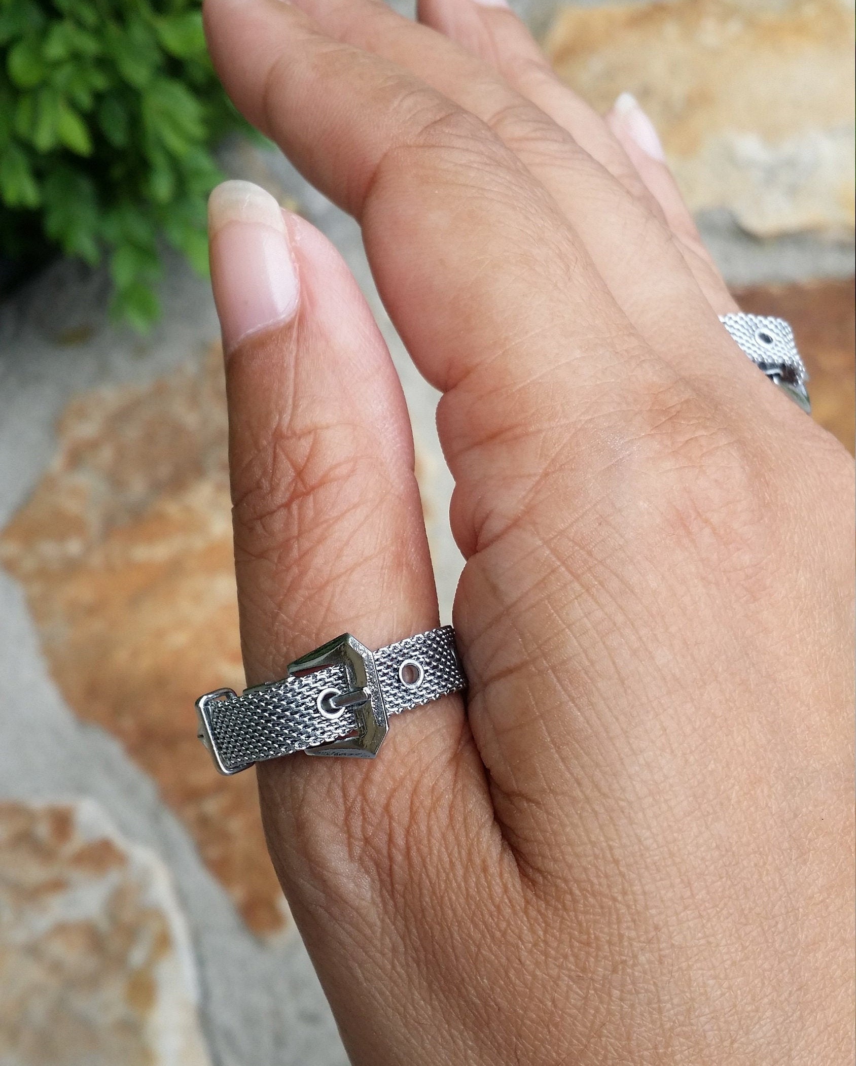 Belt Buckle Ring / Adjustable Belt Ring / Costume Jewellery / - Etsy