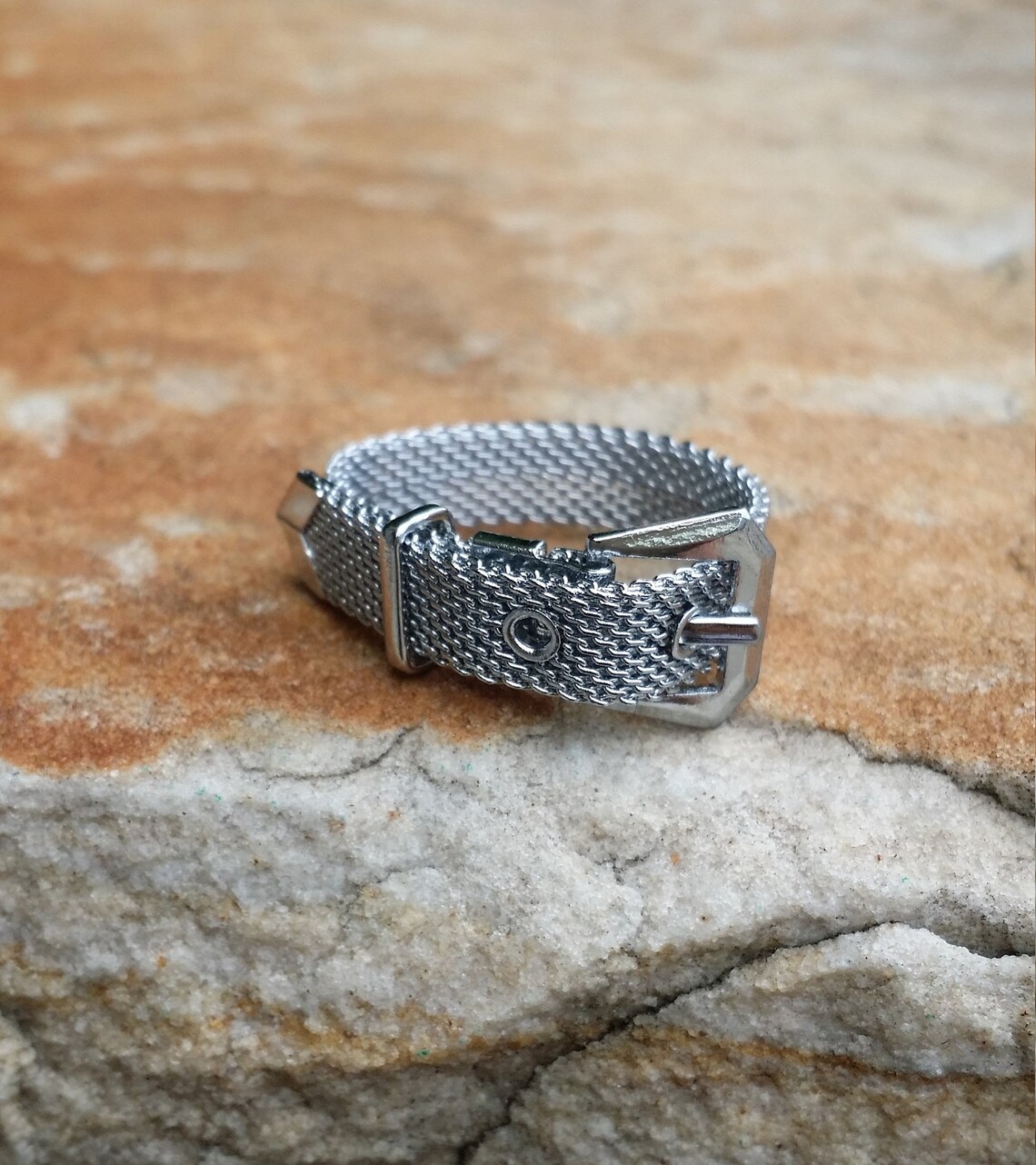 Belt Buckle Ring / Adjustable Belt Ring / Costume Jewellery / - Etsy