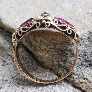 Antique Georgian Pearl, Amethyst and Paste Ring - Etsy Canada