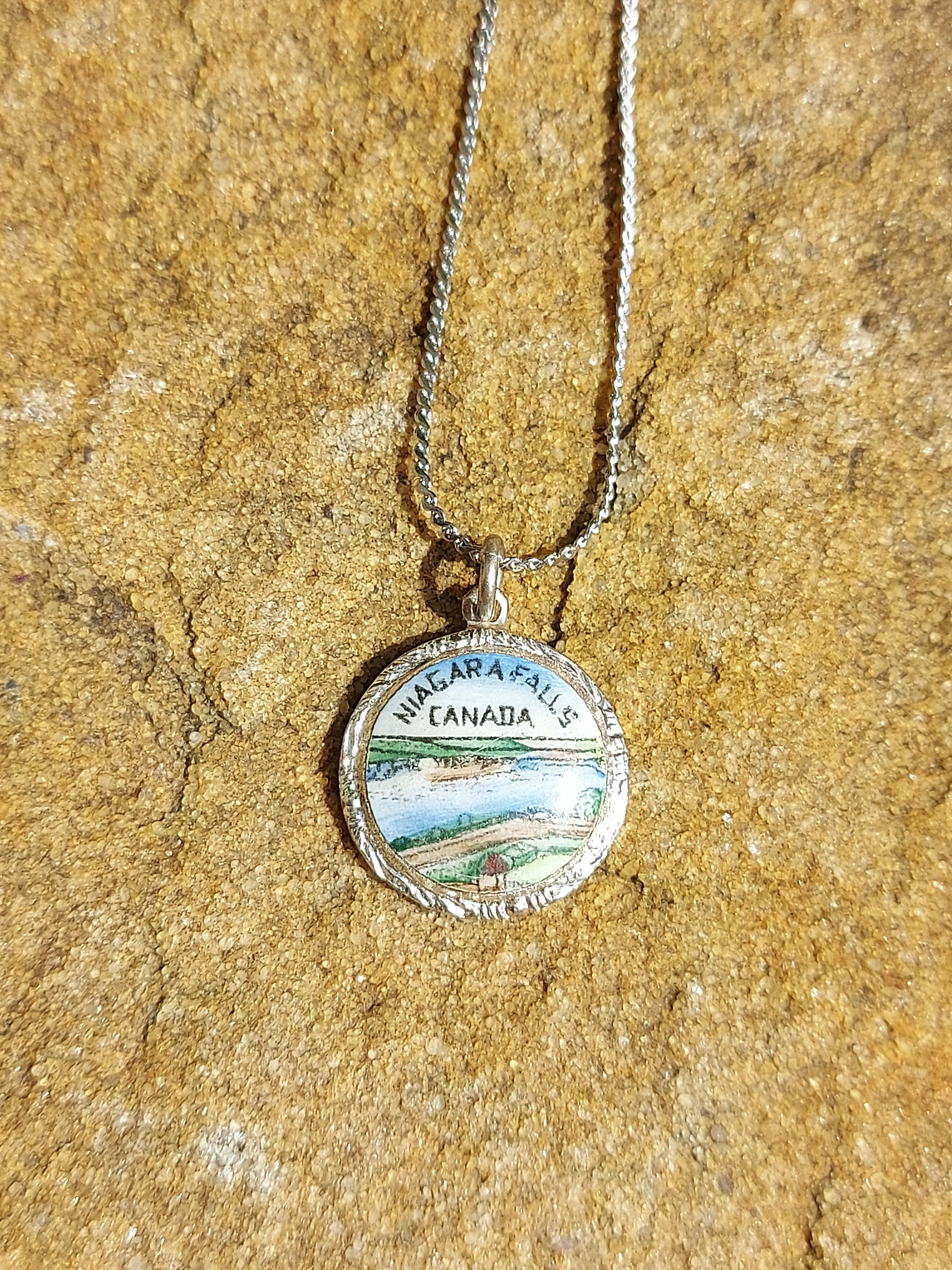 Vintage Handpainted Birth-flower Pendants / Hand Painted Ceramic Birth ...