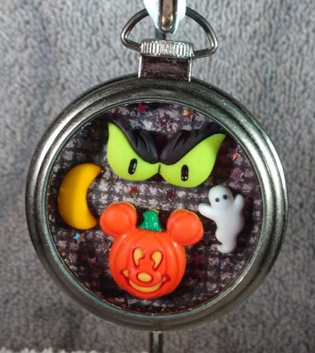 Crafted Pocket Watch Disney Halloween Themed 1.5 Inches - Etsy