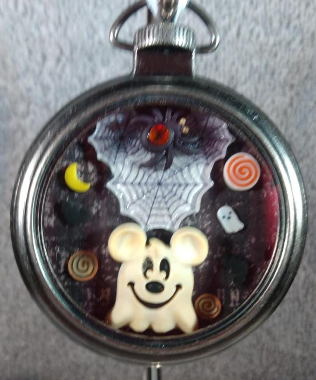 Crafted Pocket Watch Disney Halloween Themed 1.5 Inches - Etsy