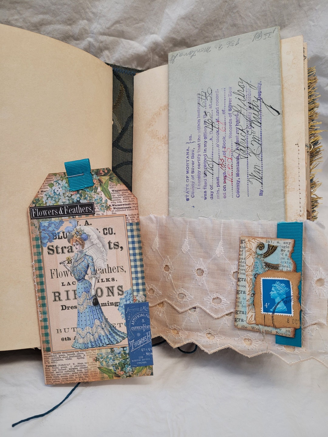 Miss Oddity Handmade Junk Journal, Upcycled Children's Book, Vintage ...
