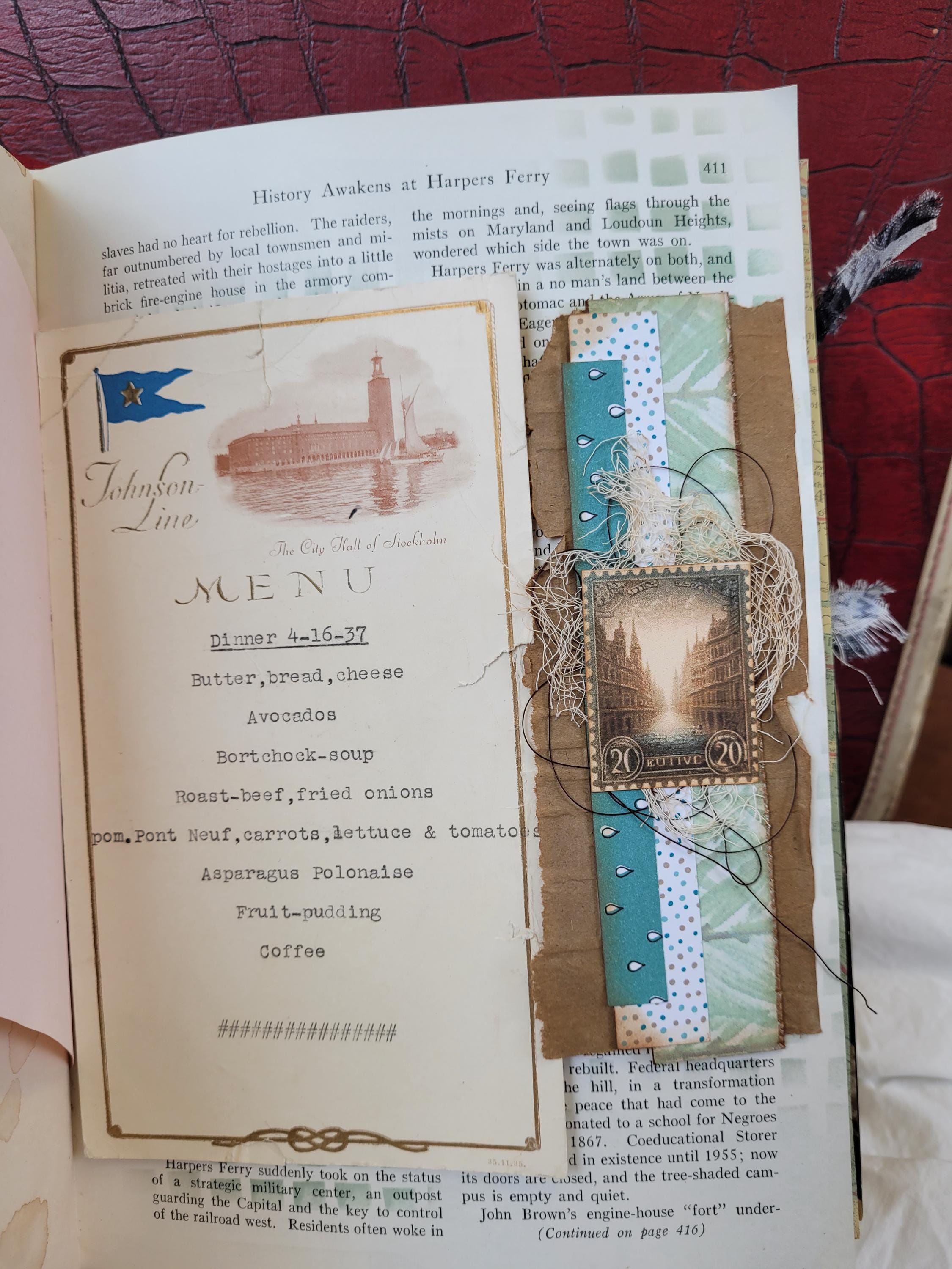 Junk Journal National Geographic Style, Handmade Vintage Journal, 1950 ...