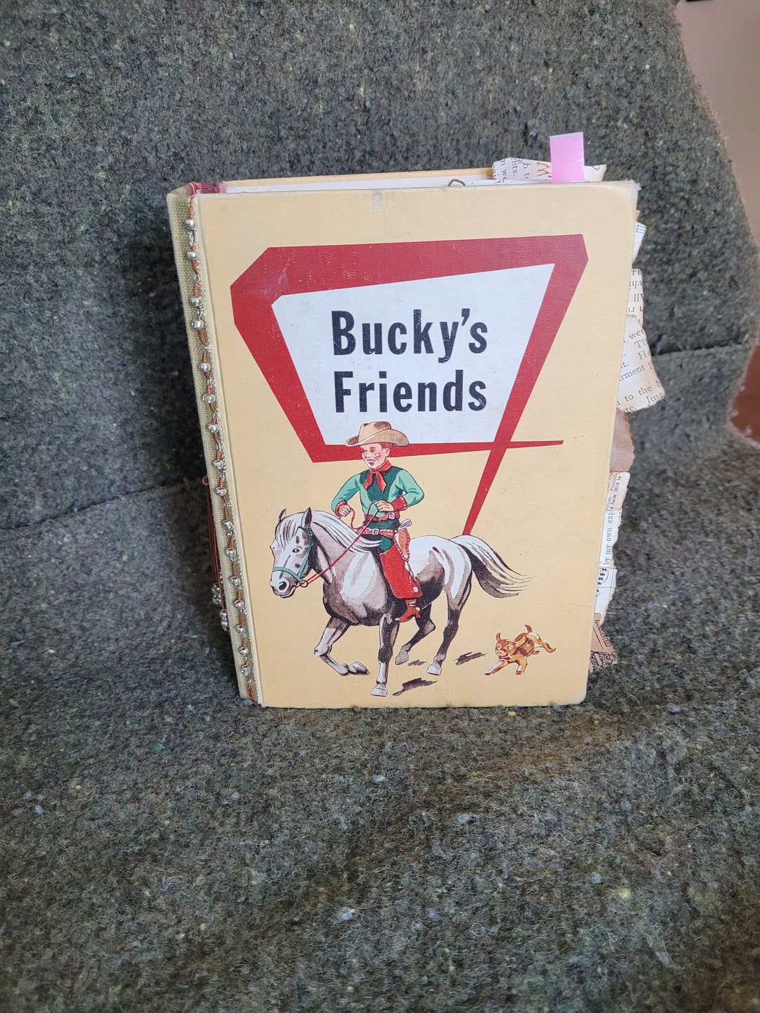 Cowboy Junk Journal, Handmade Journal, Vintage 1957 Book, Junk ...