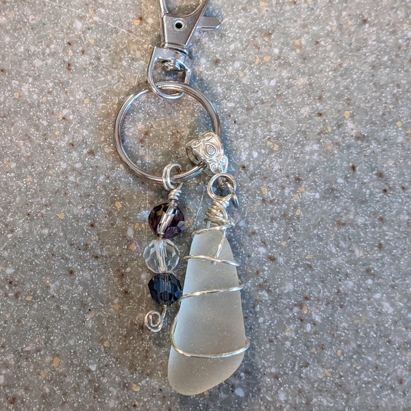 Sea Glass Keychain - Etsy