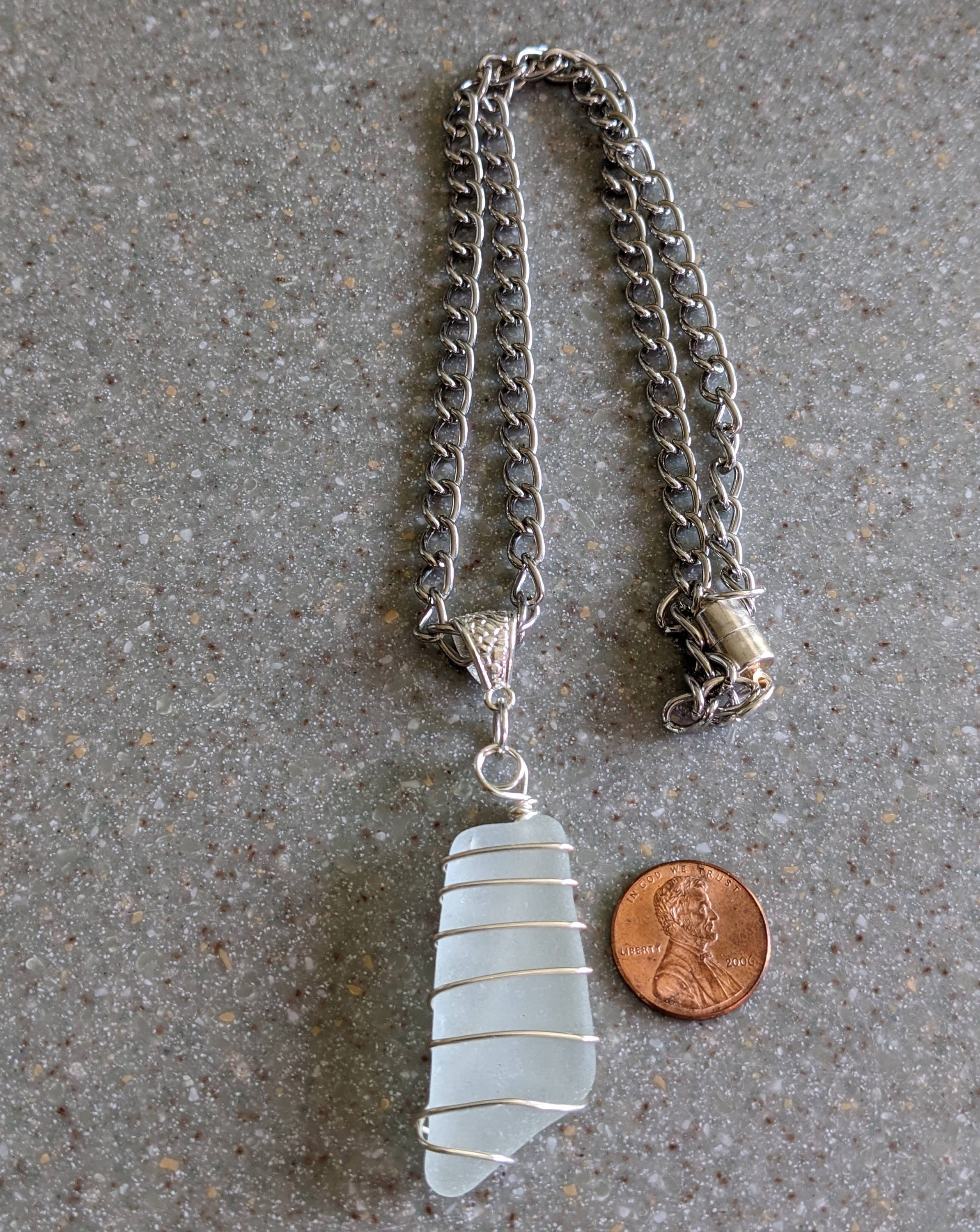 Lake Michigan Beach Glass Necklace Etsy