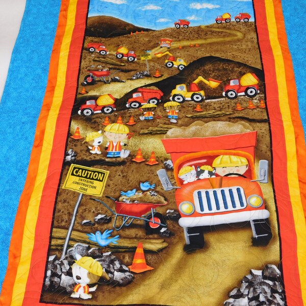 Construction Quilt - Etsy