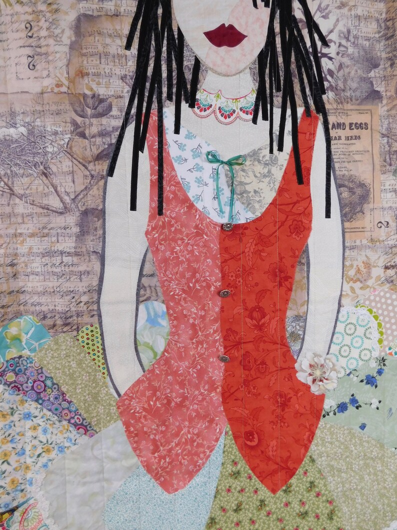 Ms. Lizzy" --wall Art Quilt the Modern Warrior - Etsy