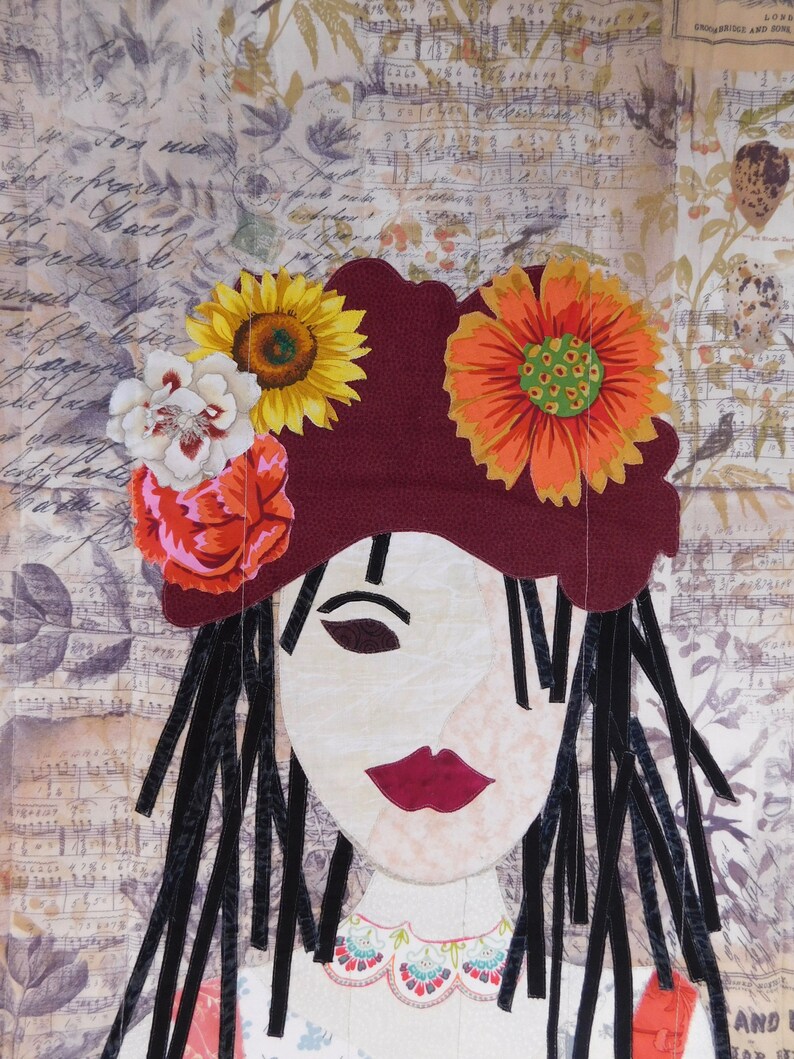 Ms. Lizzy" --wall Art Quilt the Modern Warrior - Etsy