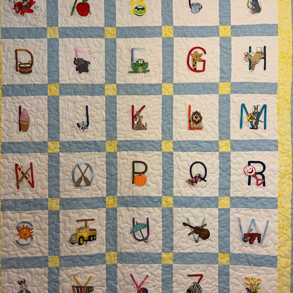Alphabet Quilt - Etsy