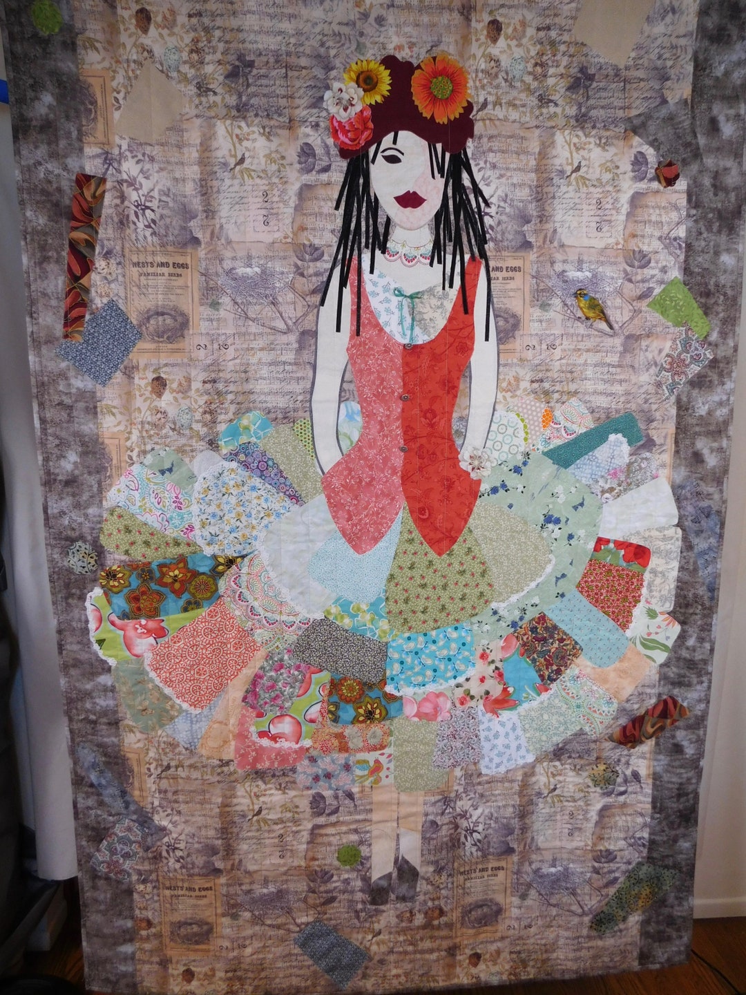 Ms. Lizzy" --wall Art Quilt the Modern Warrior - Etsy