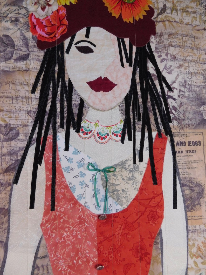 Ms. Lizzy" --wall Art Quilt the Modern Warrior - Etsy