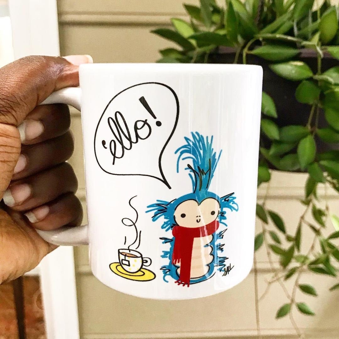 Ello Worm Mug, Labyrinth Inspired Mug, Labyrinth Worm Mug, Movie Mugs ...