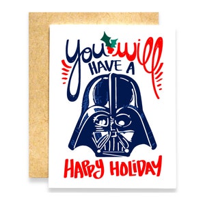 Darth Vader Christmas Card (individual & Bulk Card Sets) | You WILL ...