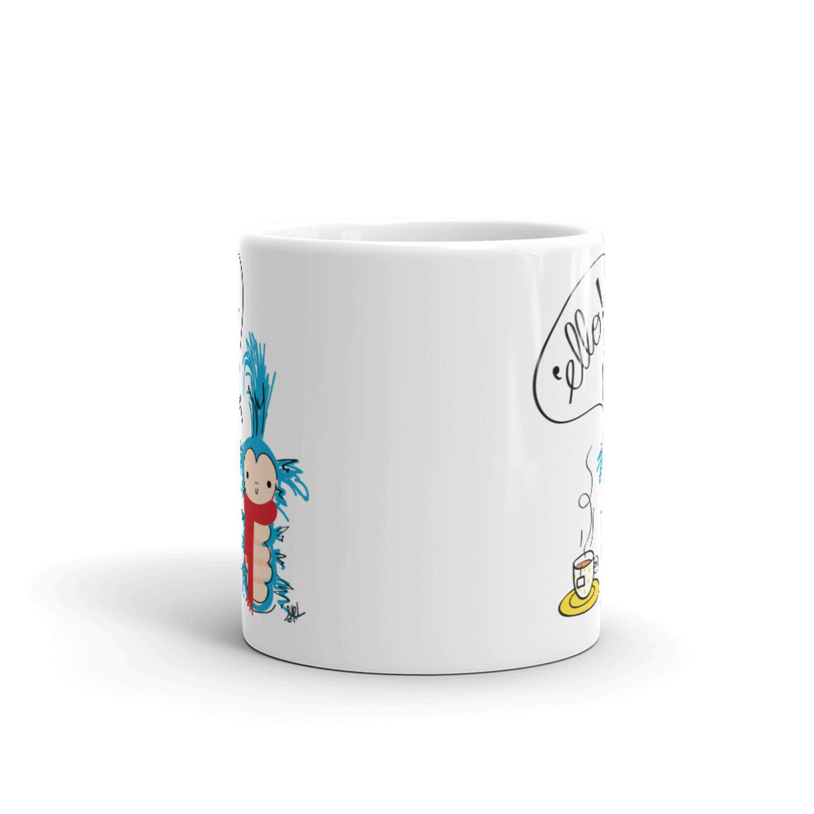 Ello Worm Mug, Labyrinth Inspired Mug, Labyrinth Worm Mug, Movie Mugs ...
