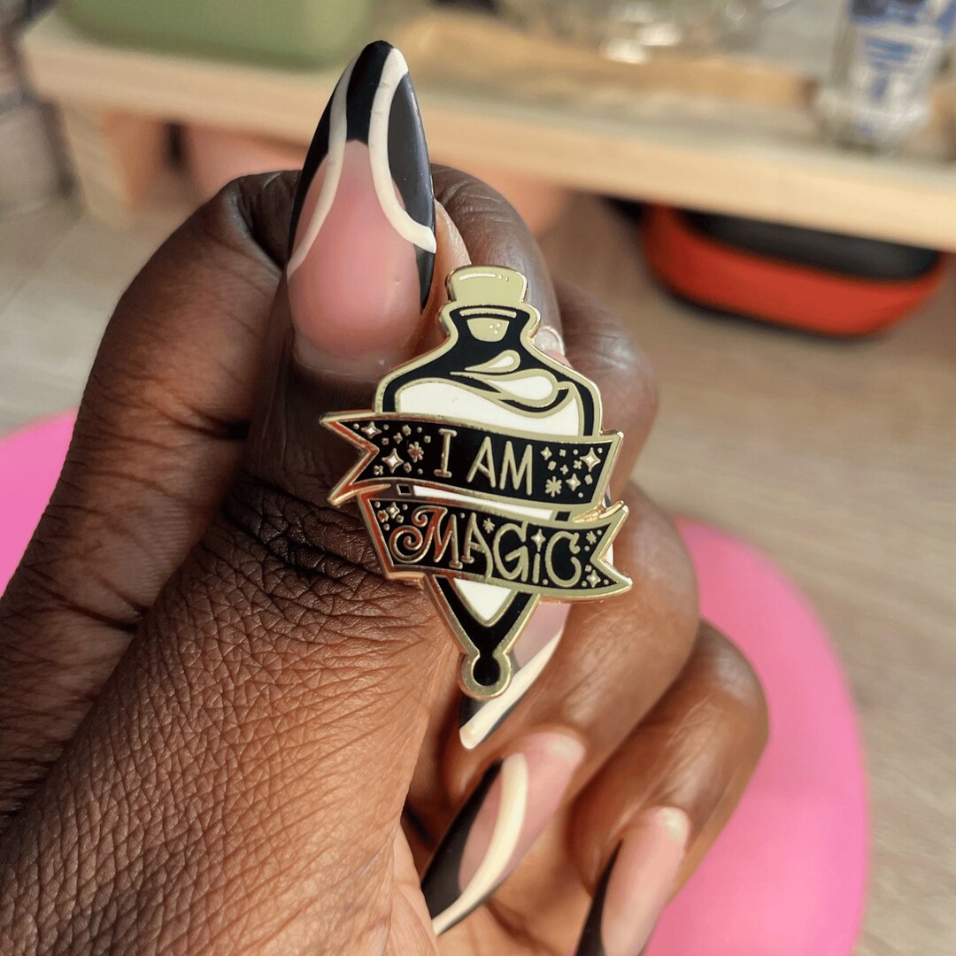 I Am Magic Enamel Pin, Magic Potion Pin, Liquid Luck, Felix Felicis ...