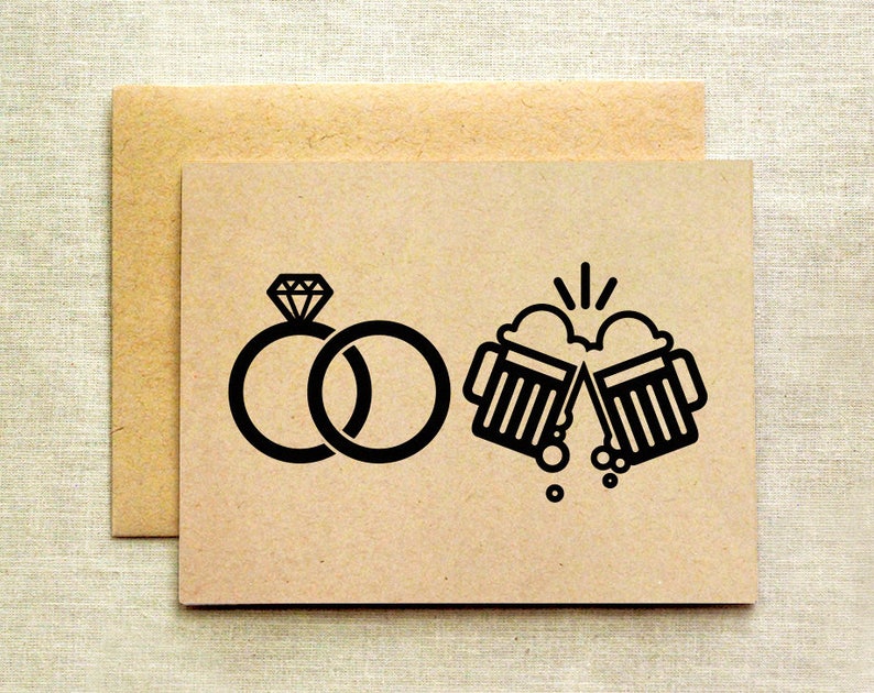 Cheers With Beers Wedding Card Wedding Congratulations Card - Etsy
