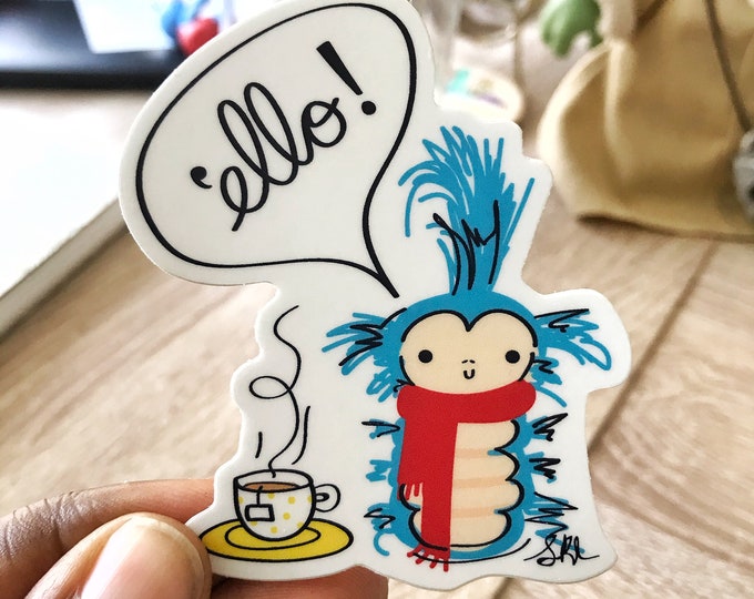 Ello Worm Sticker Labyrinth Inspired Sticker Labyrinth Worm Sticker ...