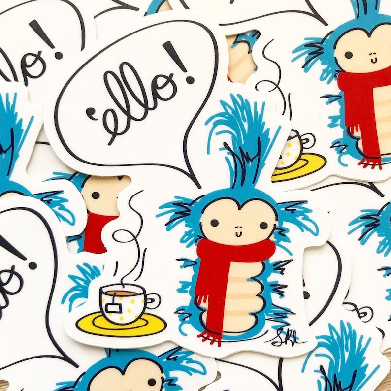 Ello Worm Sticker Labyrinth Inspired Sticker Labyrinth - Etsy