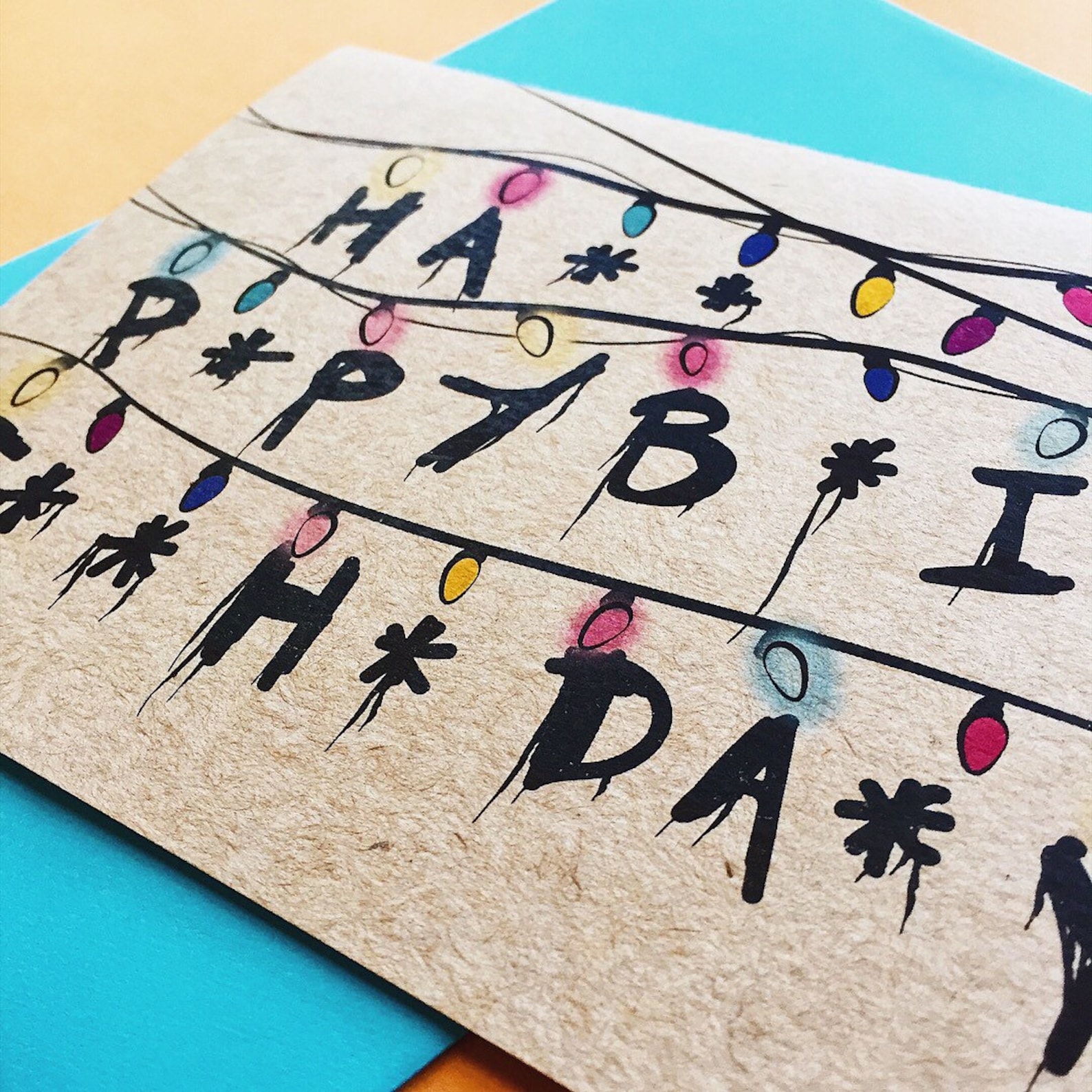 Stranger Things Birthday Card | Etsy