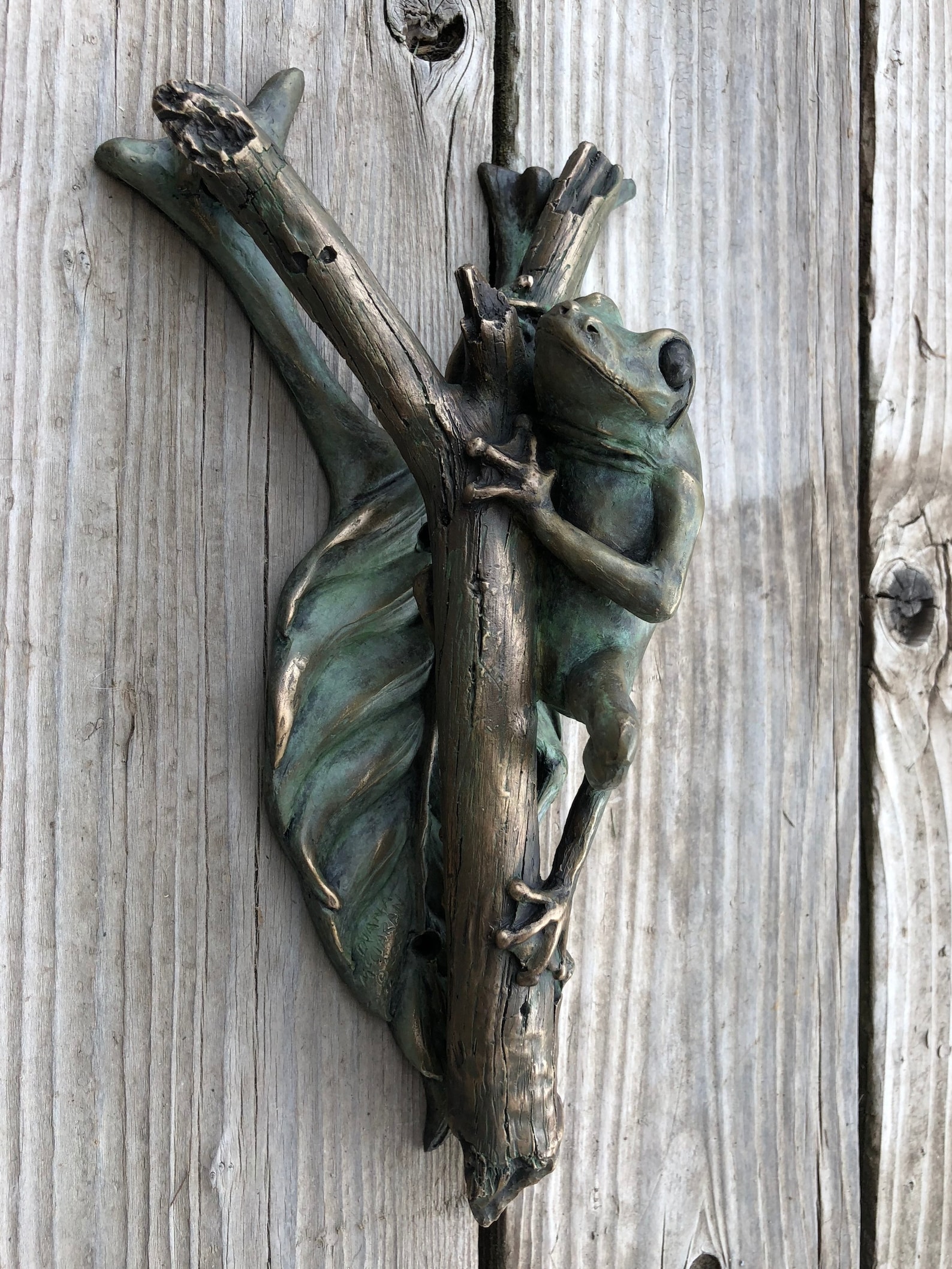 Frog Door Knocker- Bronze Door Knocker - Etsy