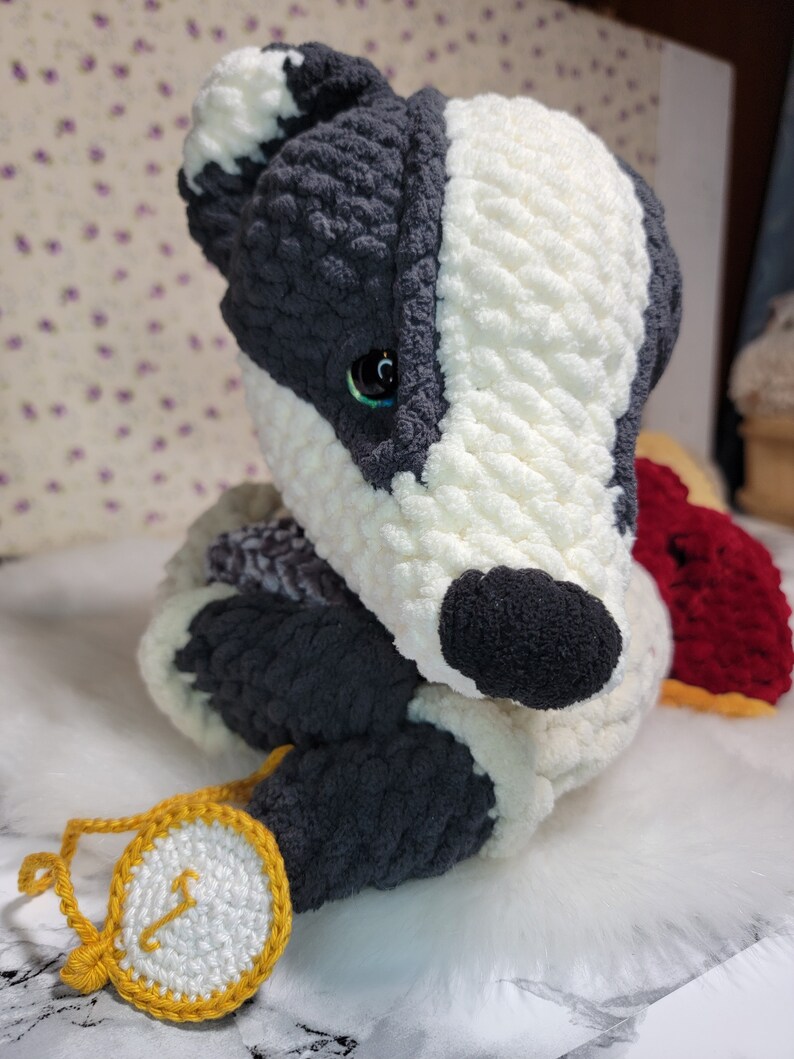 Amigurumi Crochet Pattern Sir Brock Badger Badger Amigurumi Cute Cuddly ...