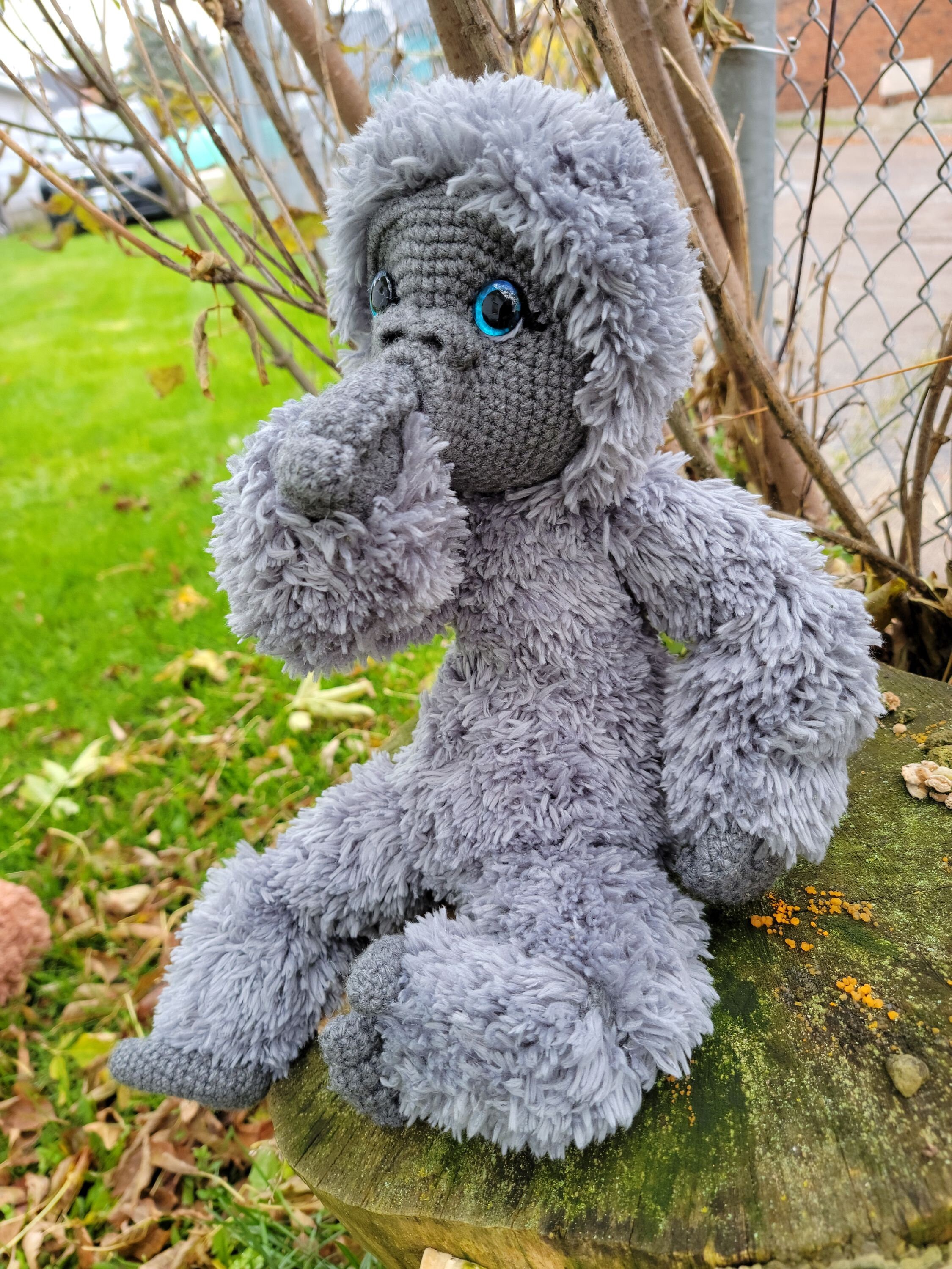 Amigurumi Crochet Pattern Koko Gorilla Baby Gorilla Cute Cuddly Furry ...