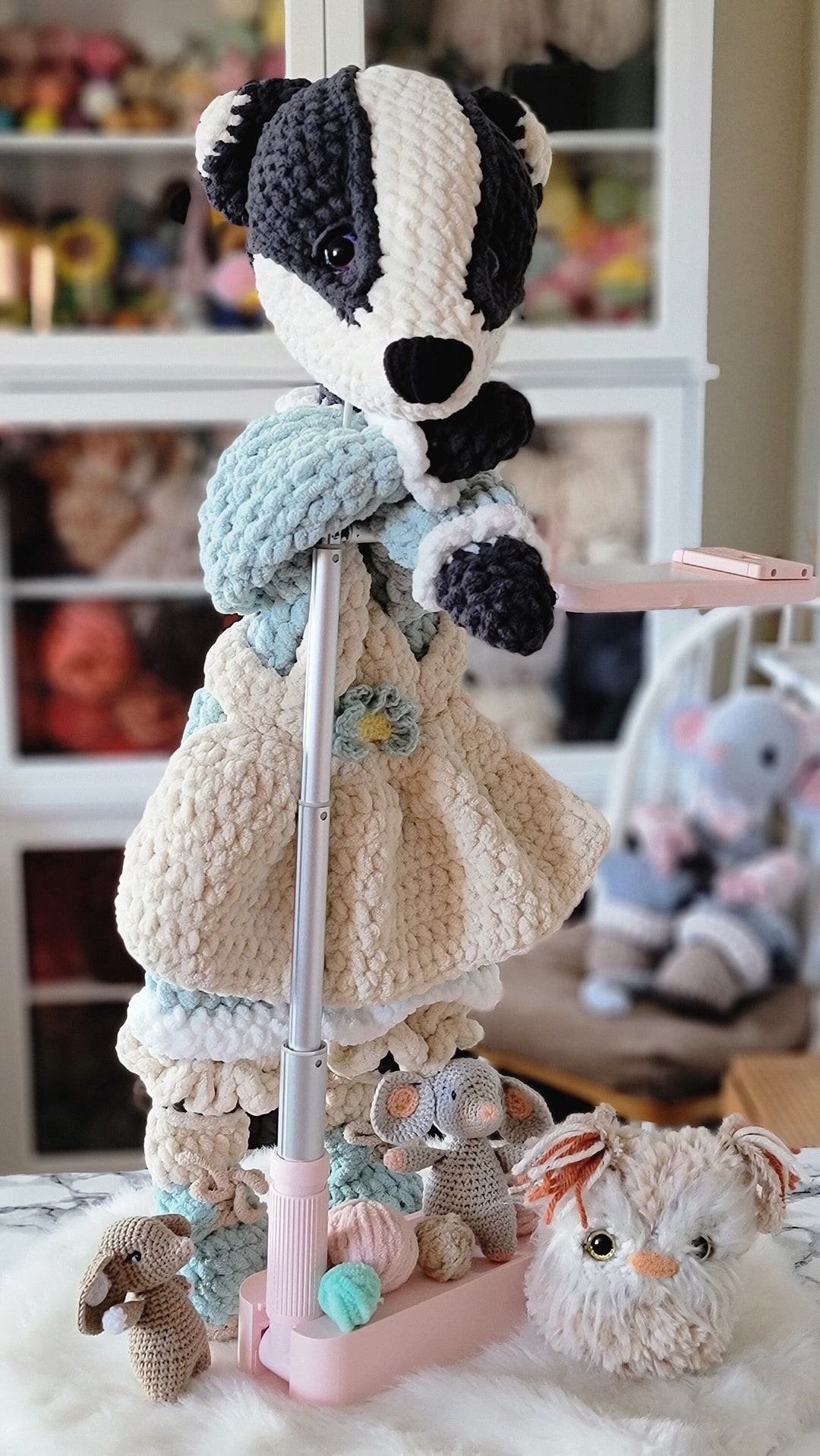 Amigurumi Crochet Pattern - Lady Bella Badger - Badger - Amigurumi ...