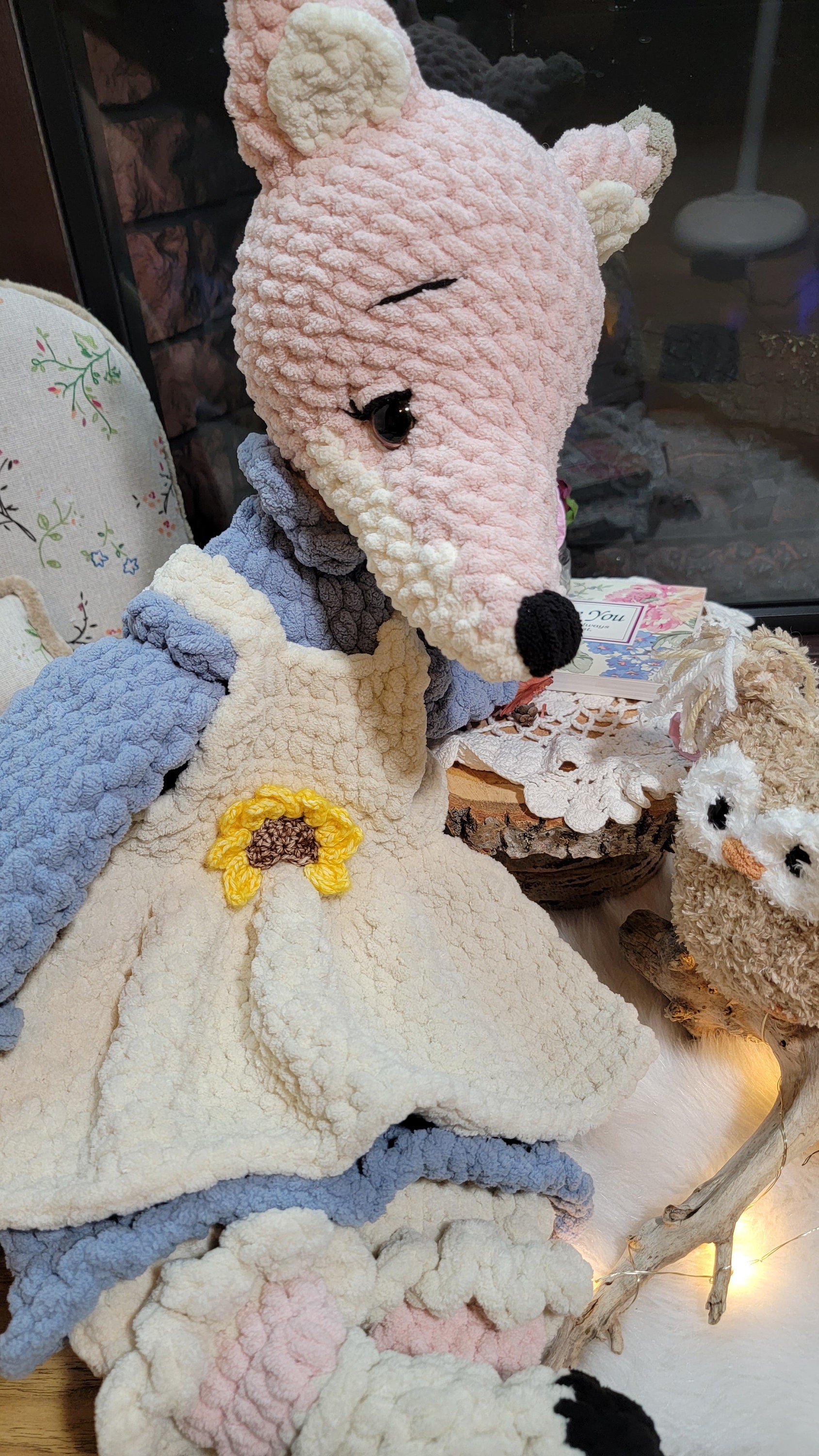 Amigurumi Crochet Pattern Miss Vixie Fox Amigurumi Lovey Snuggler Child ...