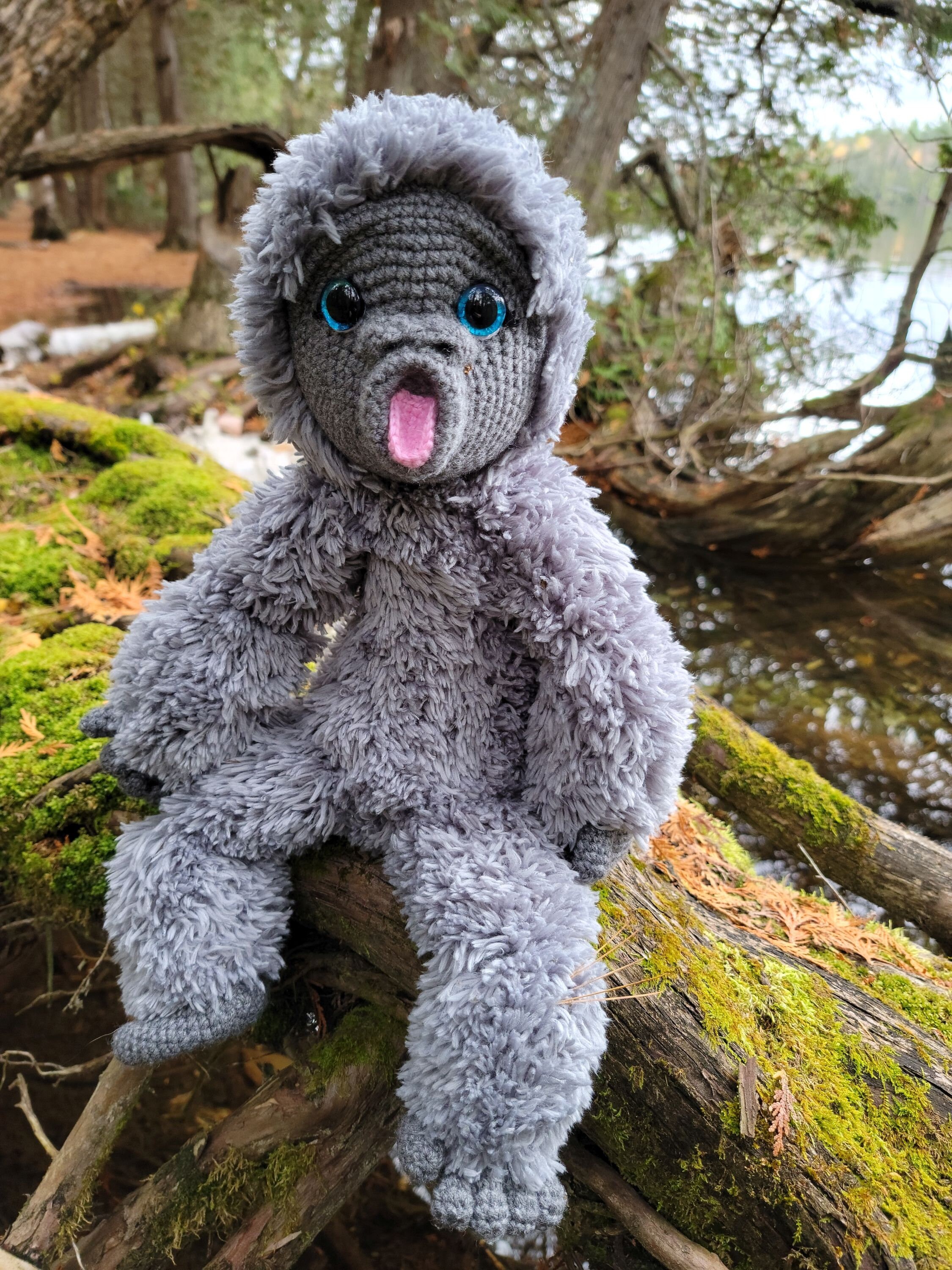 Amigurumi Crochet Pattern Koko Gorilla Baby Gorilla Cute Cuddly Furry ...