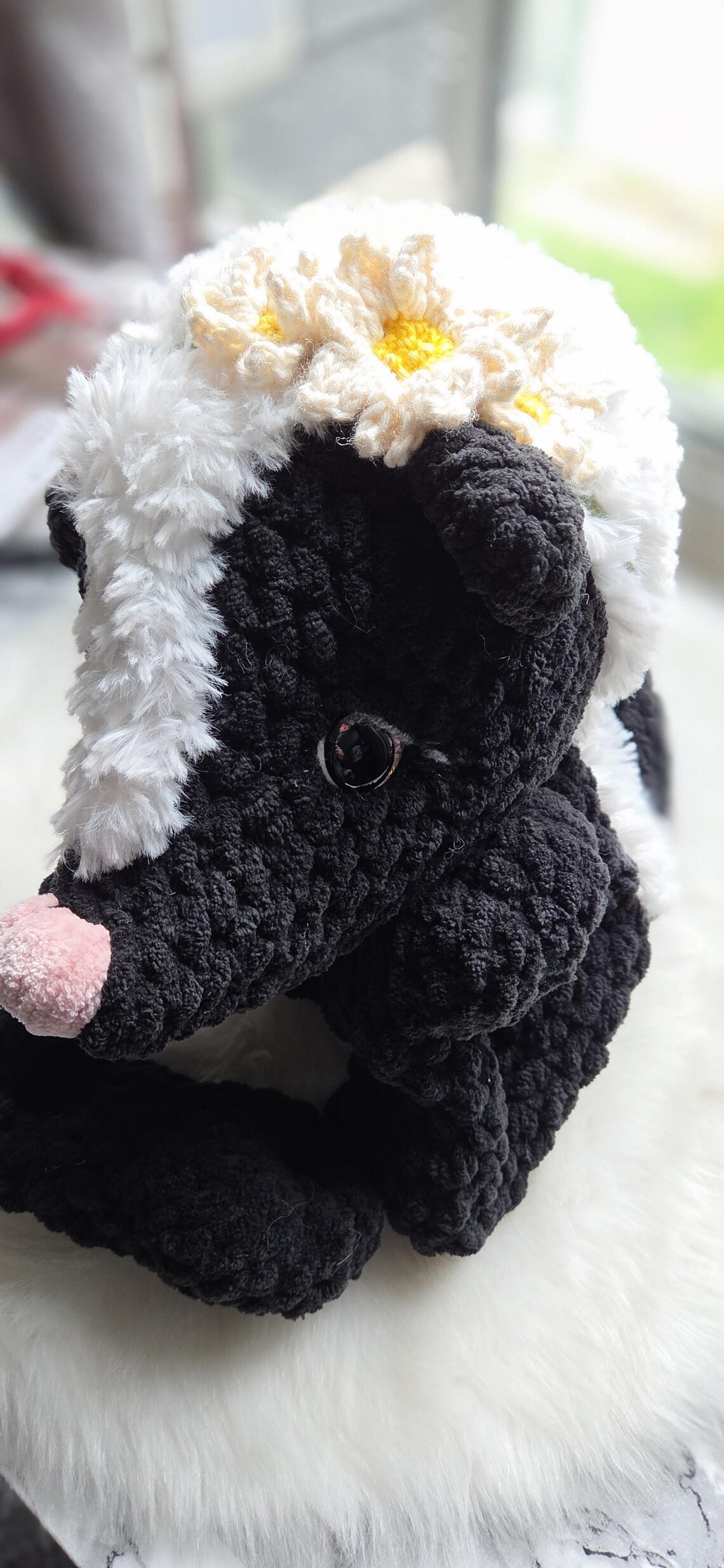 Crochet Skunk Amigurumi Pattern: Large Cuddly Snuggler (PDF Pattern) - Etsy