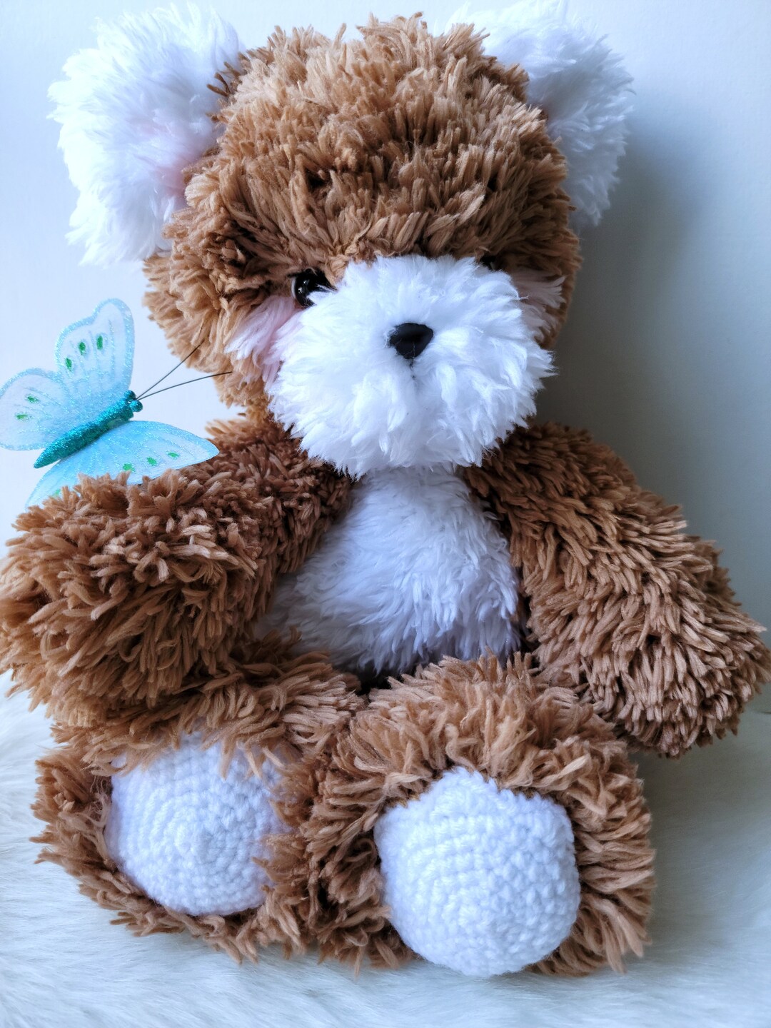 Amigurumi Snuggly Bear Lovey Crochet Pattern - 15 Inch Plush - Etsy