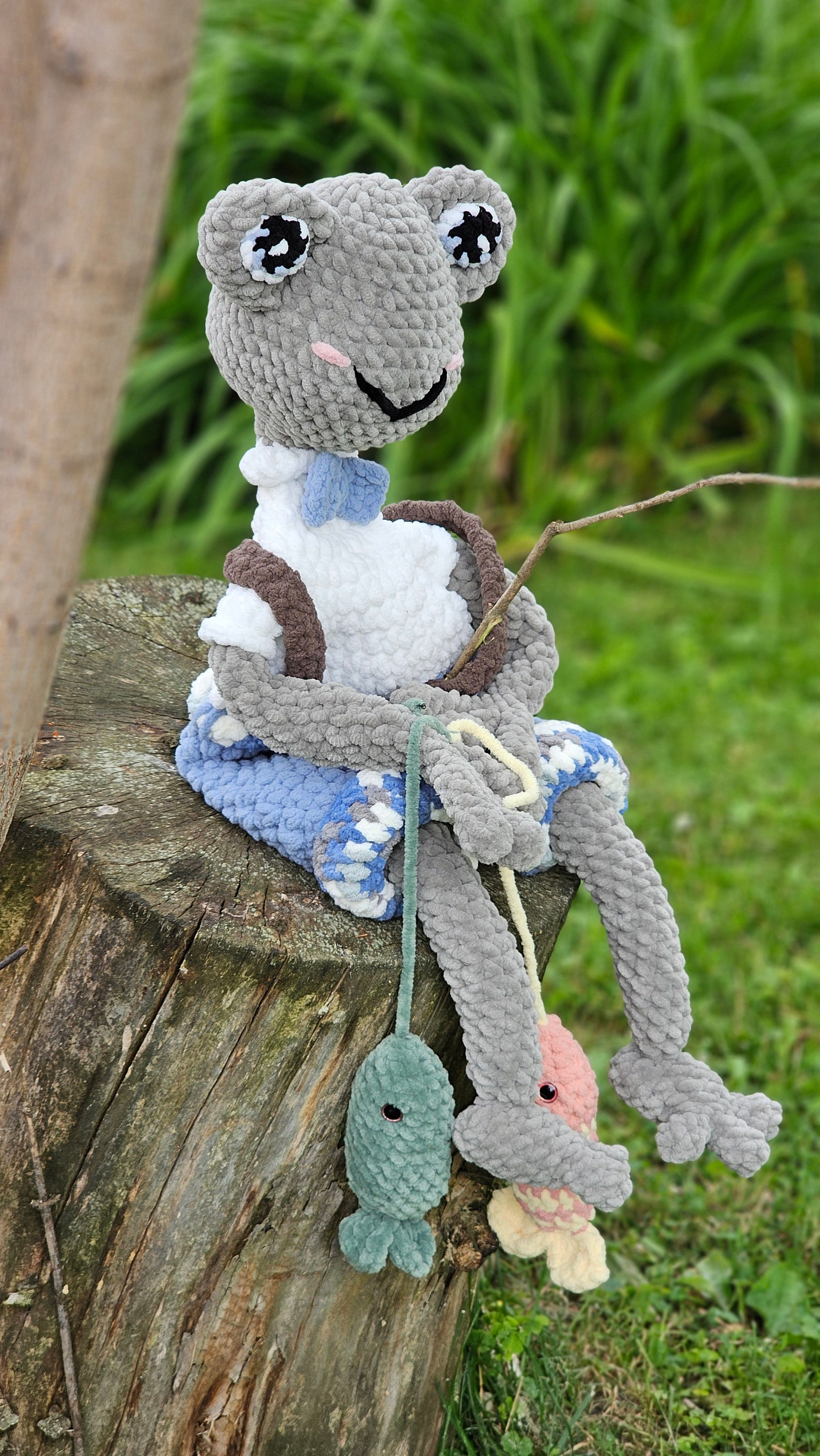 Amigurumi Crochet Pattern Leapold the Lil Frog Frog Cute Snuggler ...