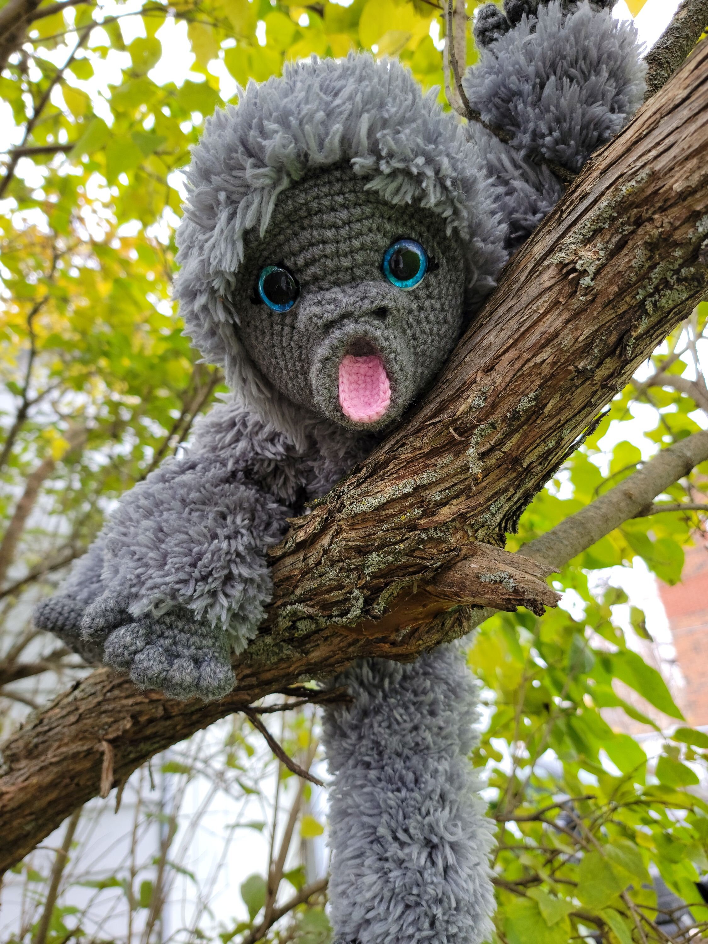 Amigurumi Crochet Pattern Koko Gorilla Baby Gorilla Cute Cuddly Furry ...