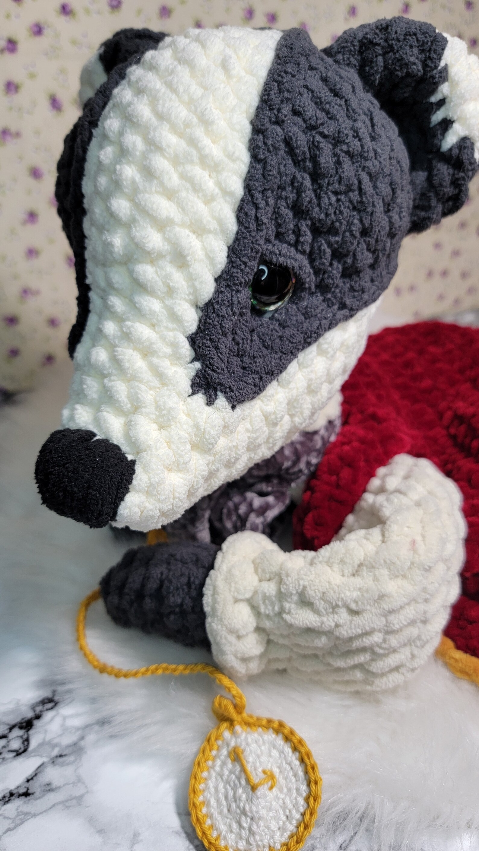 Amigurumi Crochet Pattern Sir Brock Badger Badger Amigurumi Cute Cuddly ...