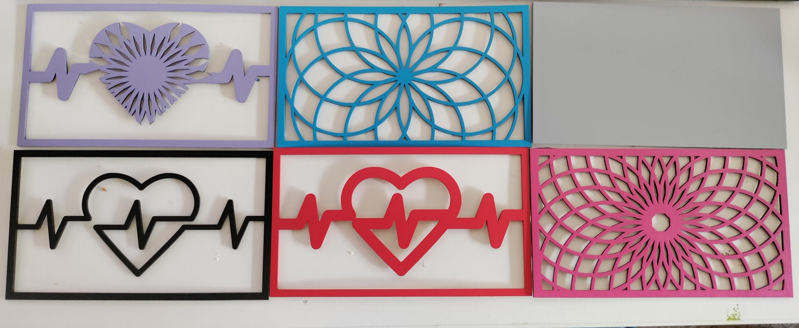 3D Heart Laser Cut Art - Etsy
