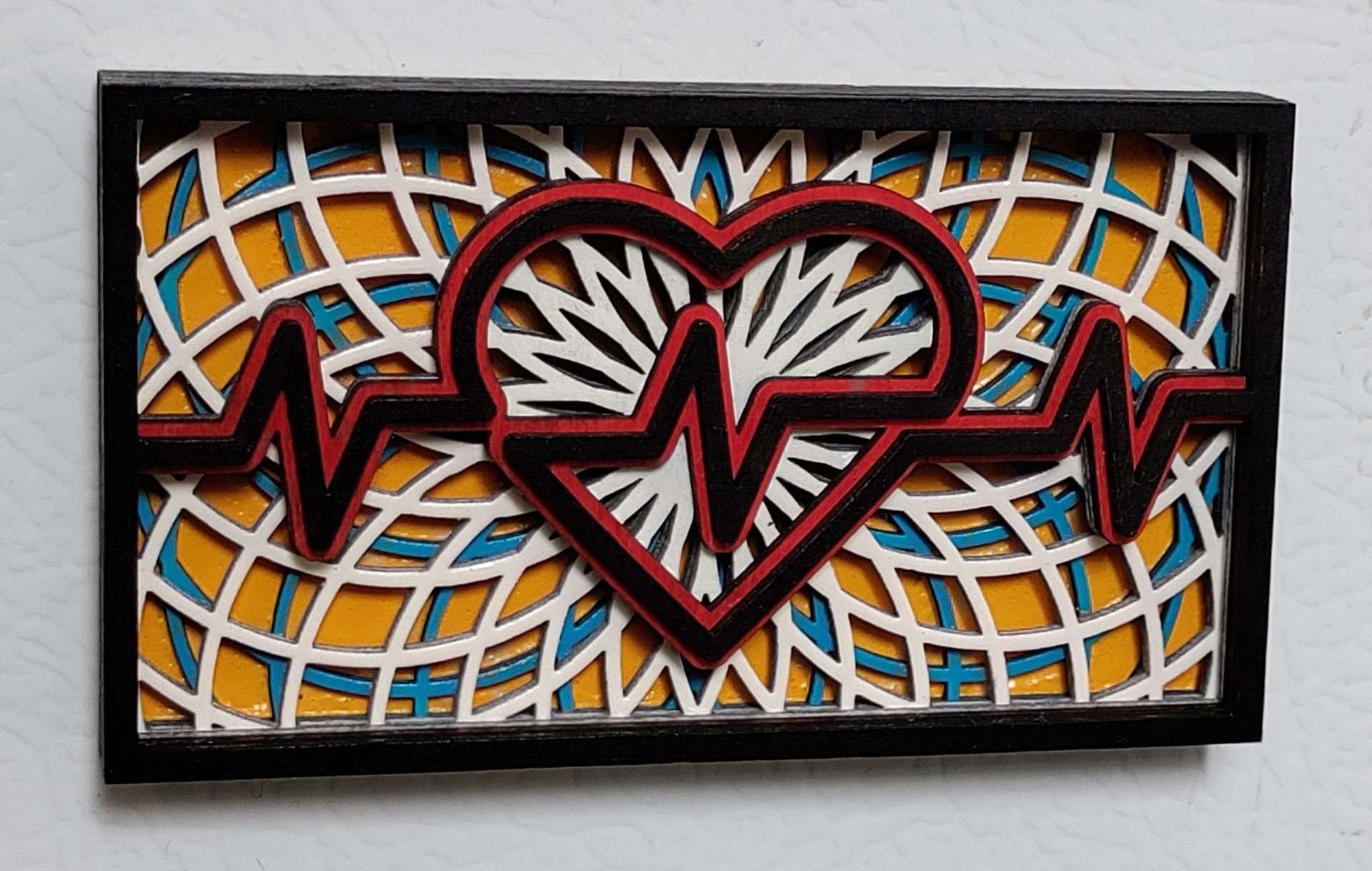 3D Heart Laser Cut Art - Etsy