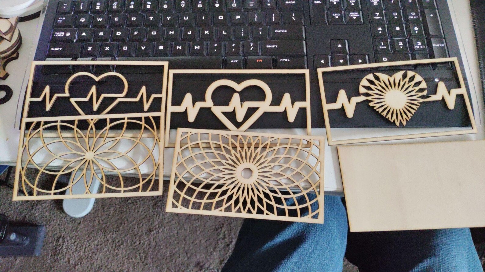 3D Heart Laser Cut Art - Etsy