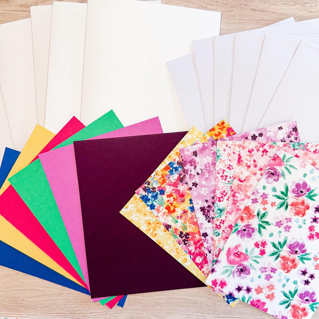 DIY Floral Card Kit: Beginner Card Making, All Occasion Blank Cards - Etsy