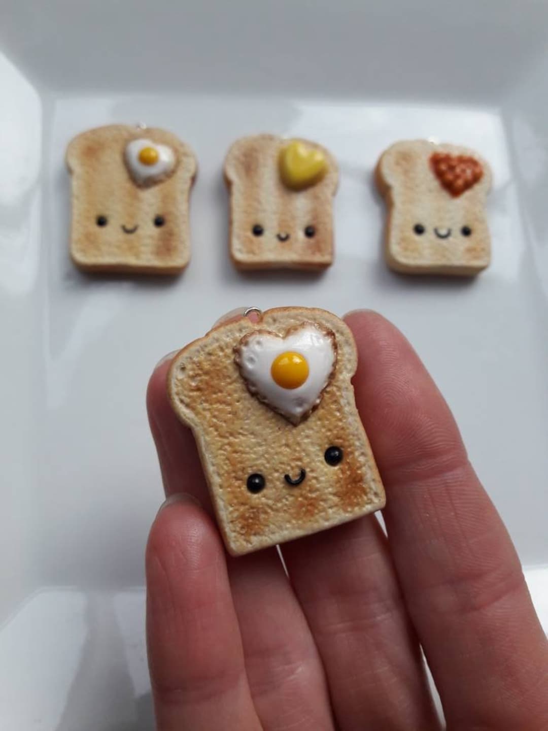 Toast Charm, Valentines Charm, Valentines Toast Charm, Love Heart Charm ...