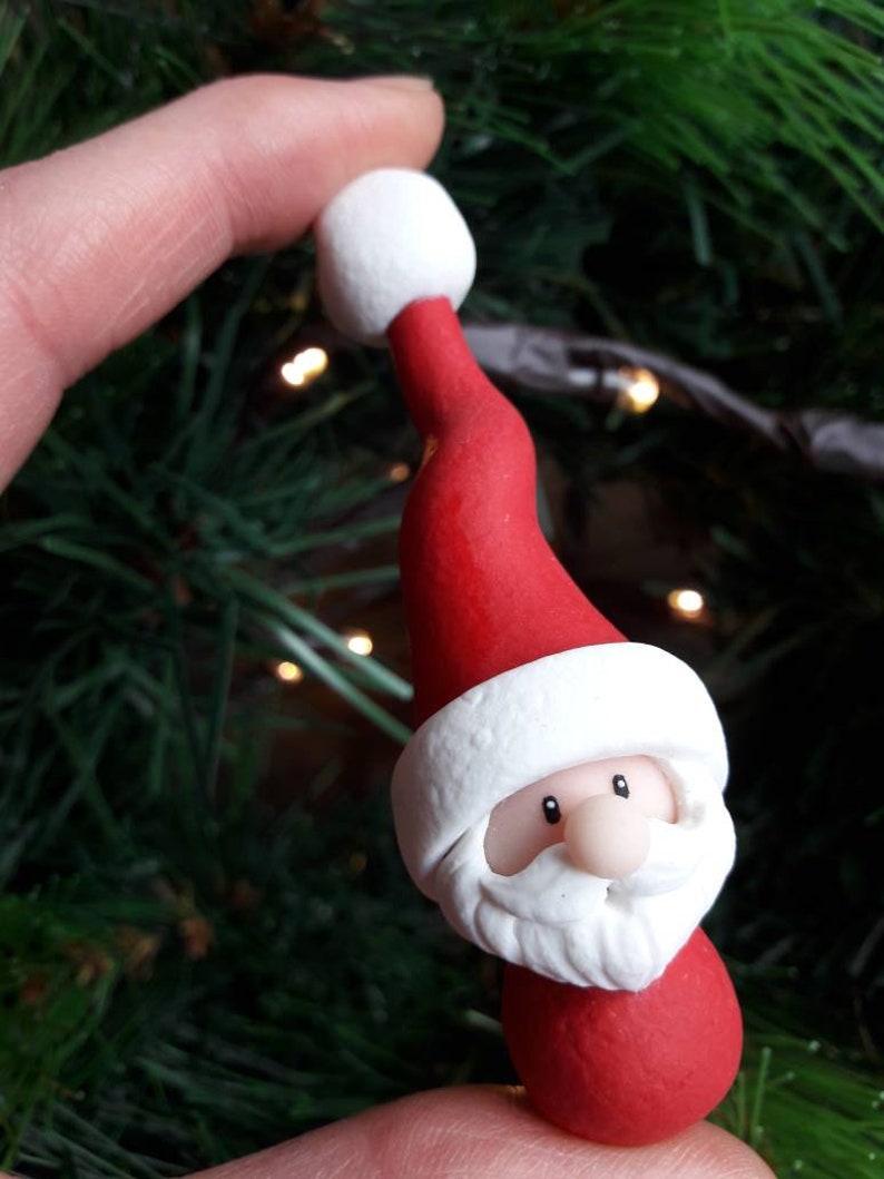 Santa Ornament, Christmas Tree Ornament, Santa Decoration, Cute Santa ...