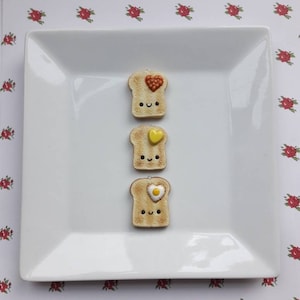Toast Charm, Valentines Charm, Valentines Toast Charm, Love Heart Charm ...